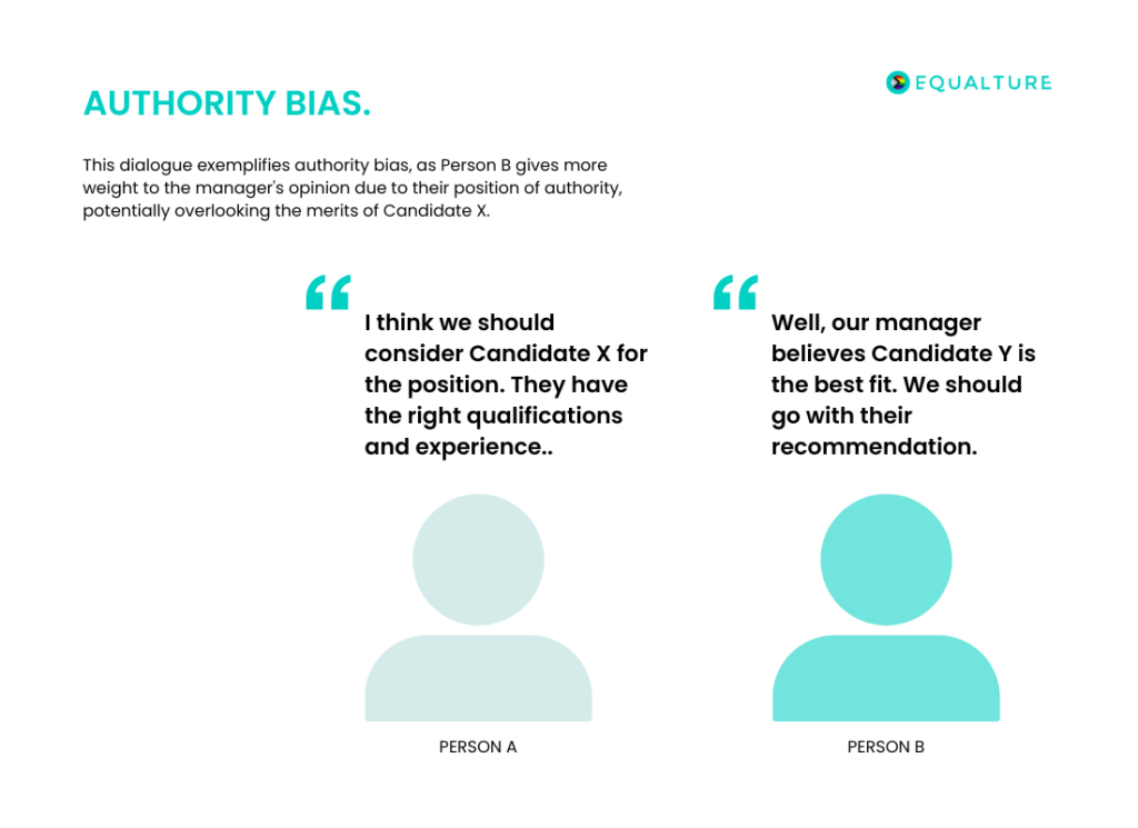 What is Authority Bias - Definition & Examples in Recruitment - Equalture