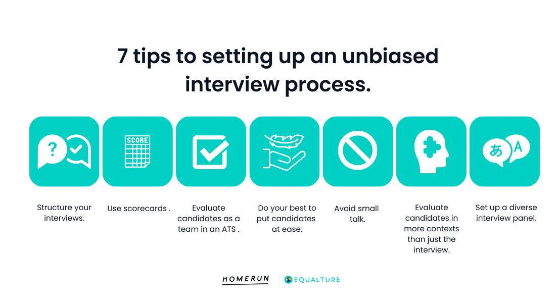 7 Tips for an Inclusive and Unbiased Interview Process - Equalture