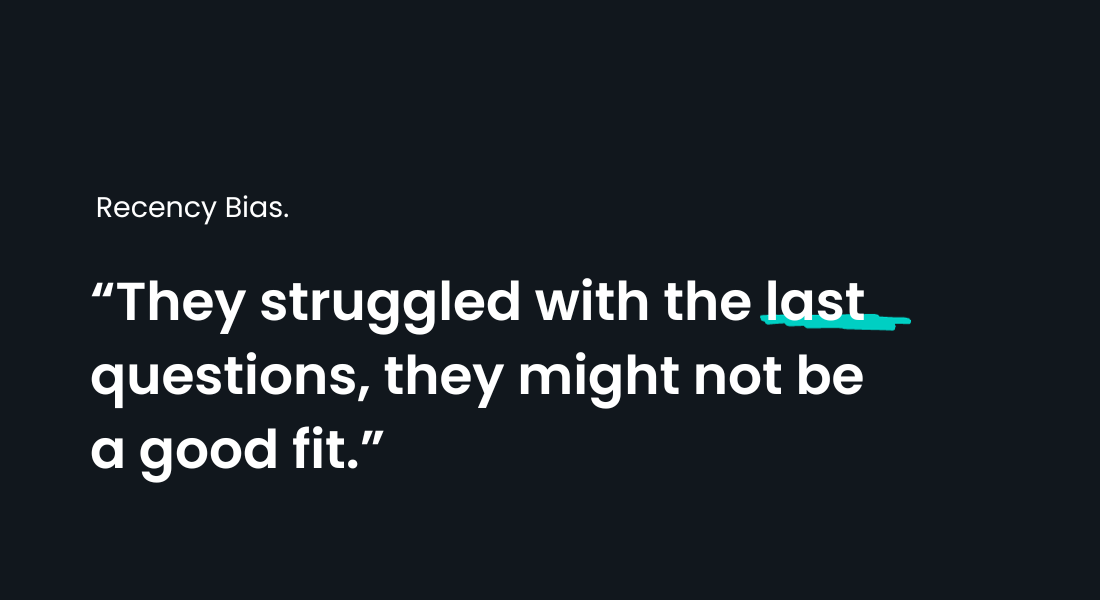 Recency Bias - Equalture