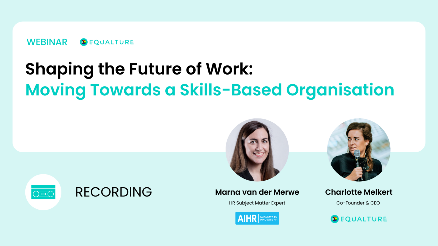 Shaping the Future of Work: Moving Towards a Skills-Based Organisation ...